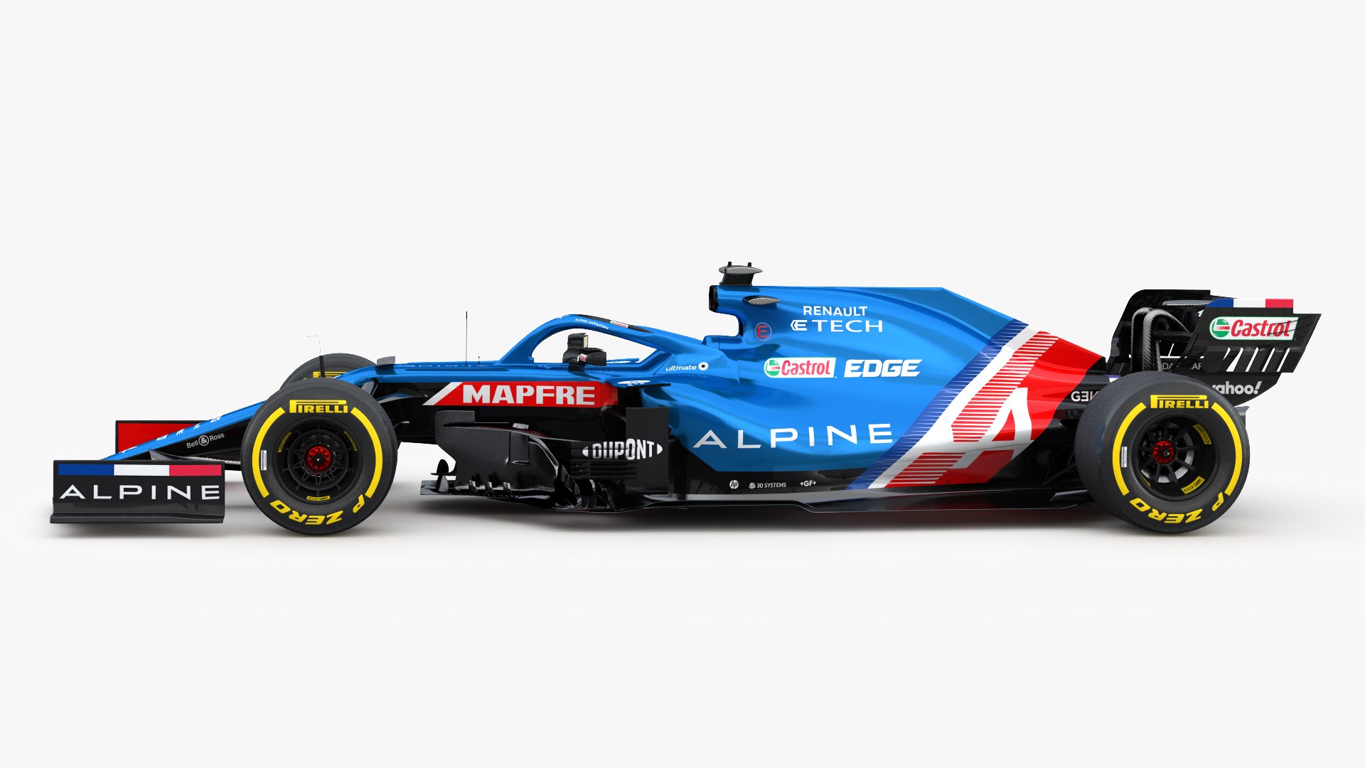 3D Model F1 Alpine A521 2021 - TurboSquid 1714249
