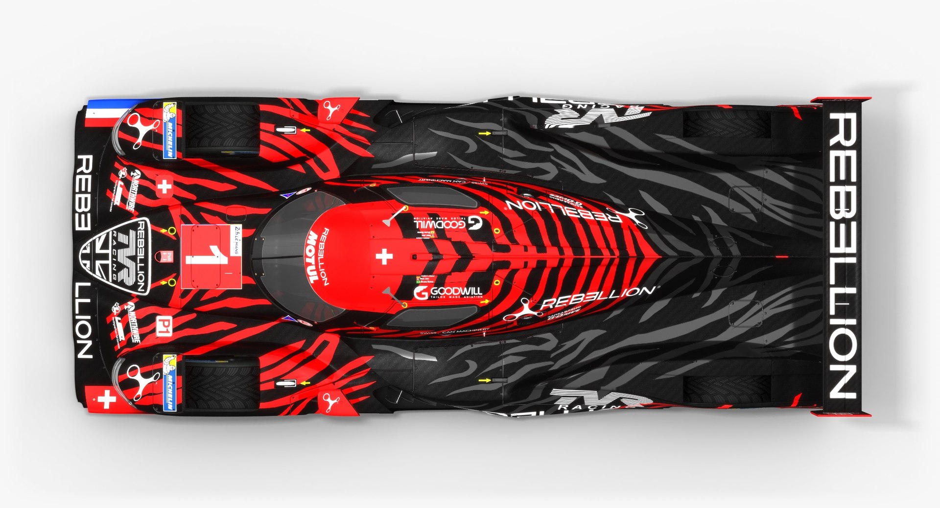 3D Model Rebellion Racing R13 Lmp1 - TurboSquid 1347019