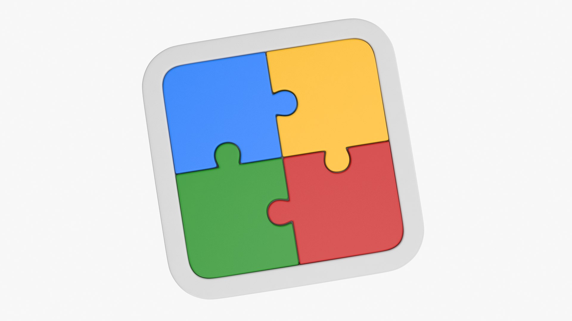Puzzle 4 Piece 3D Model - TurboSquid 1644004