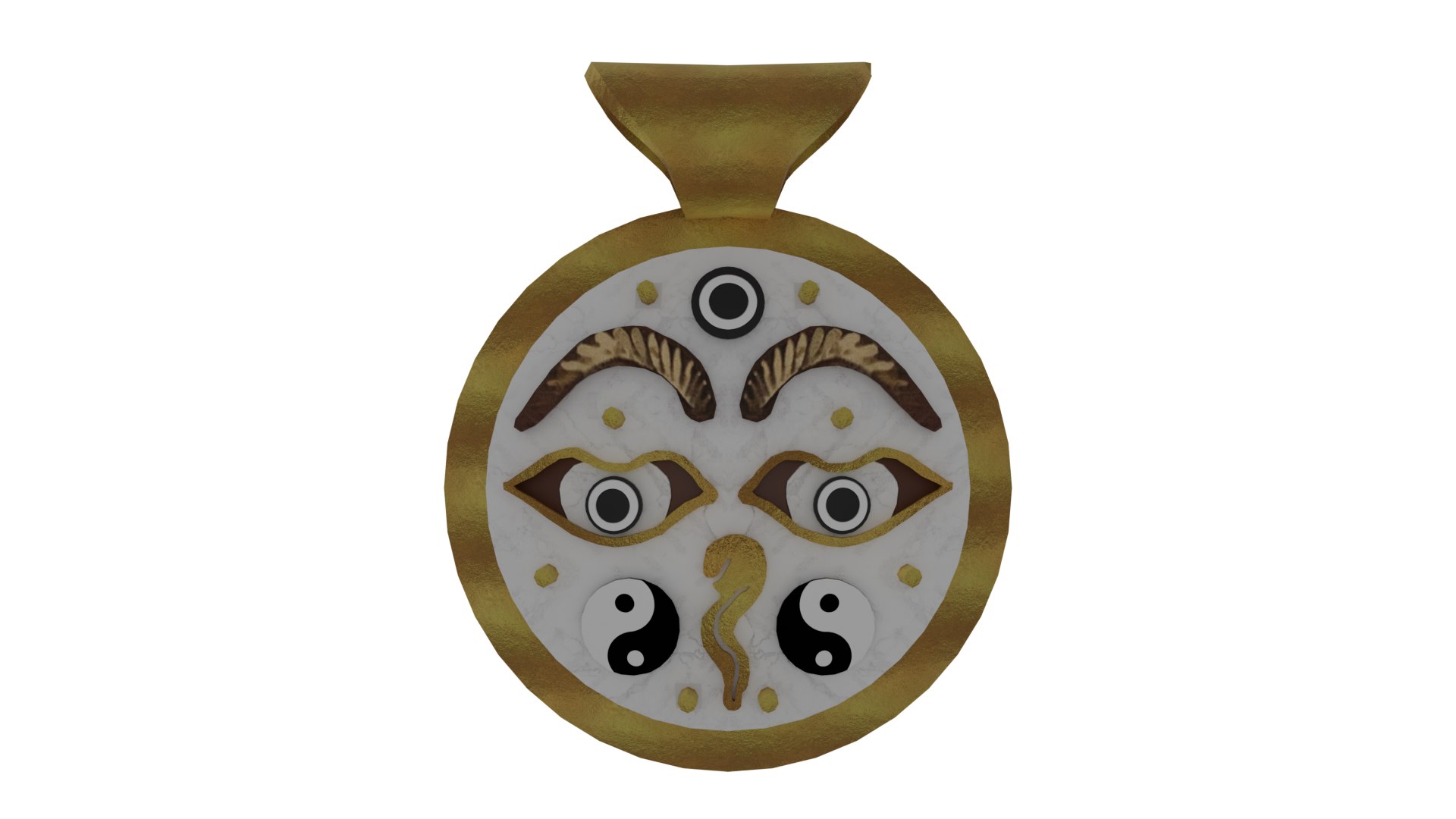 3D Shatkona Pendant - TurboSquid 2136780