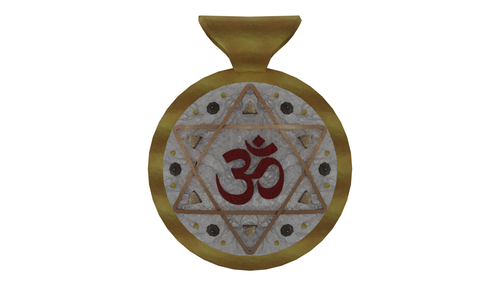 3D Shatkona Pendant - TurboSquid 2136780