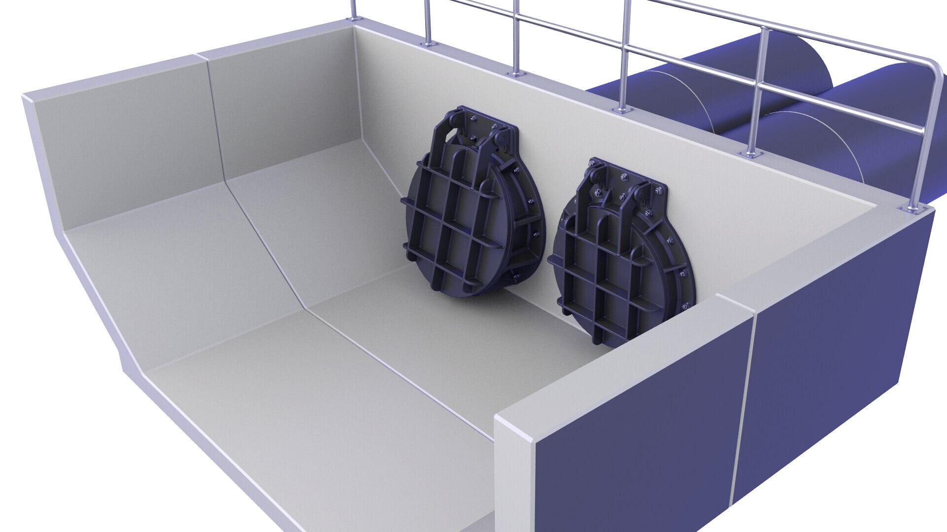 Concrete Storm Drain Outlet Flap Valve 32 Model - TurboSquid 1979985