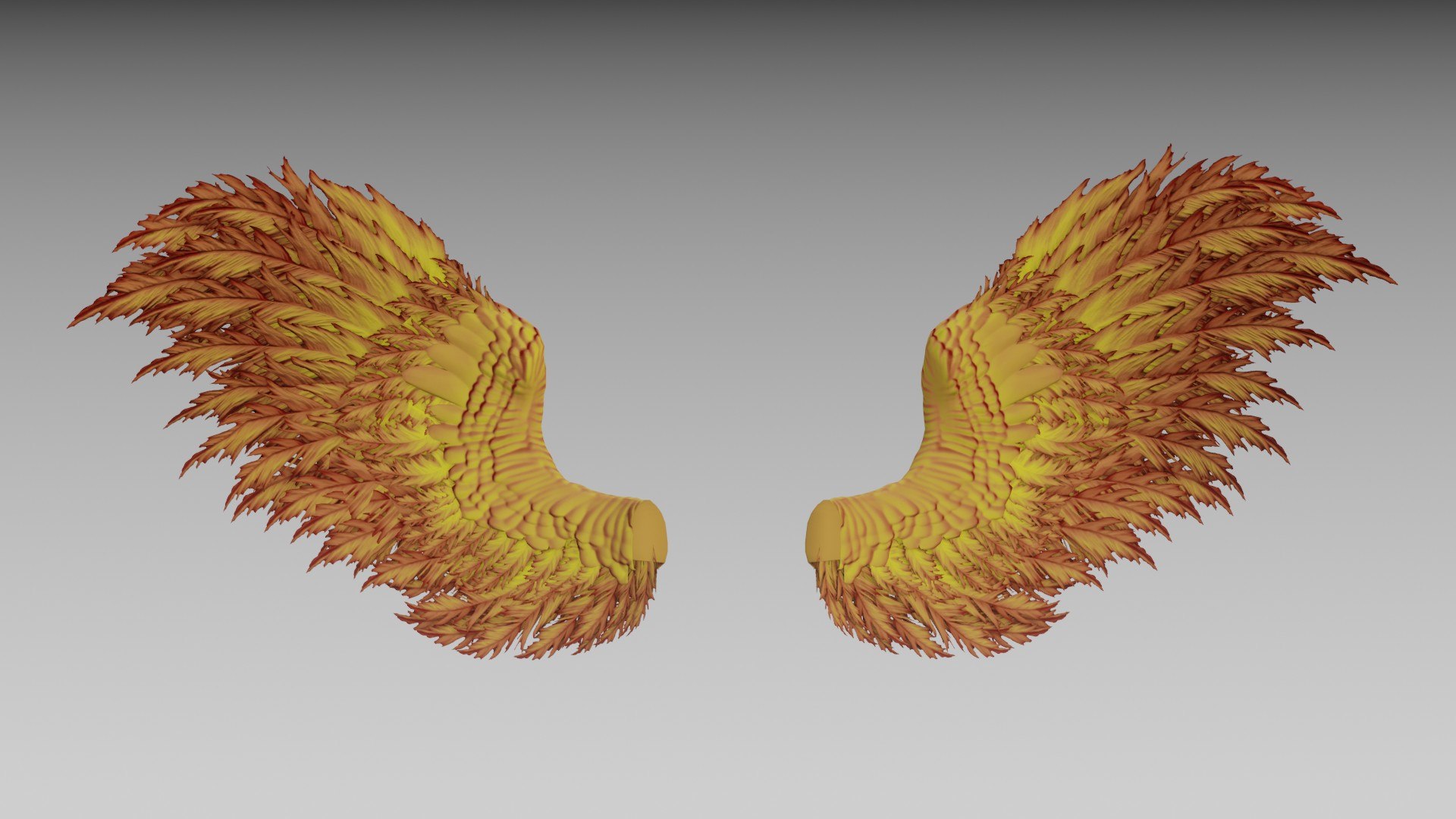 3D Phoenix Wings - Alas Fenix 3D - Low Poly - TurboSquid 1781554