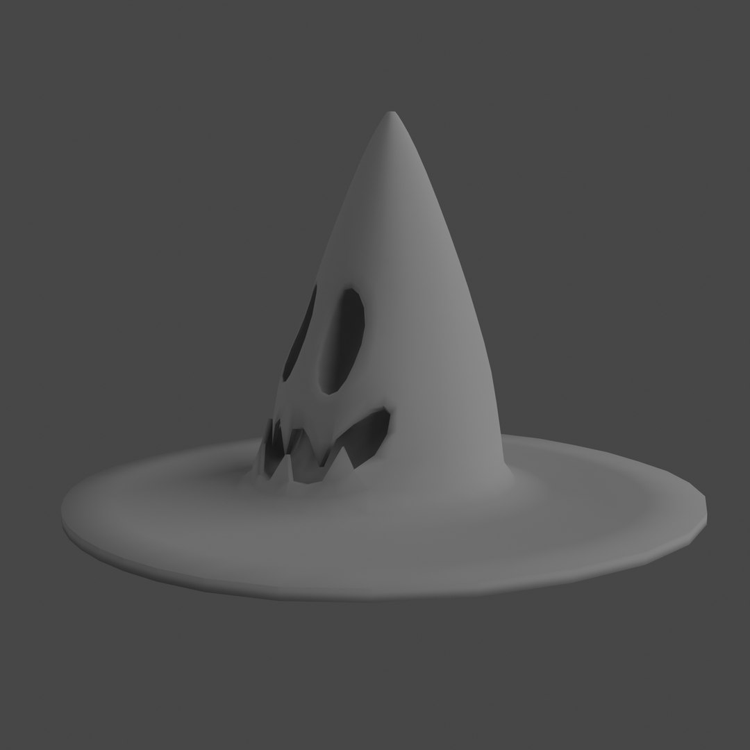 3D Wizard Magic Hat Low Polly Game Ready - TurboSquid 1818816