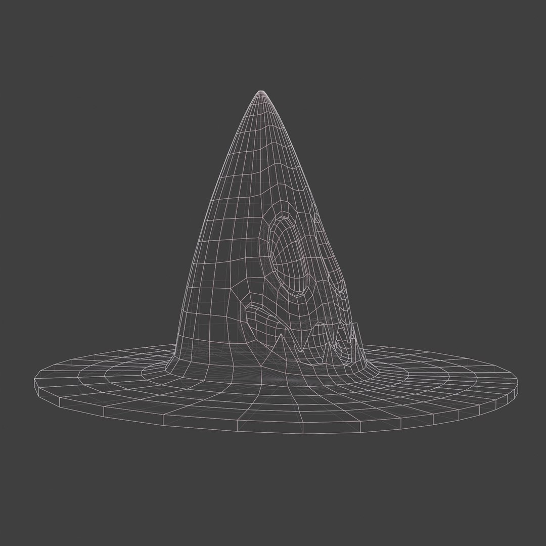 3D Wizard Magic Hat Low Polly Game Ready - TurboSquid 1818816