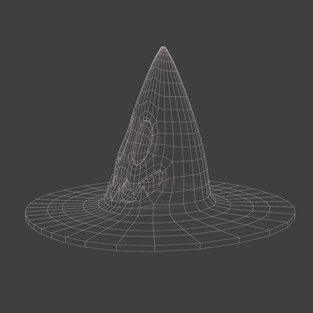 3D Wizard Magic Hat Low Polly Game Ready - TurboSquid 1818816