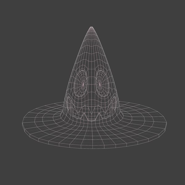 3D Wizard Magic Hat Low Polly Game Ready - TurboSquid 1818816