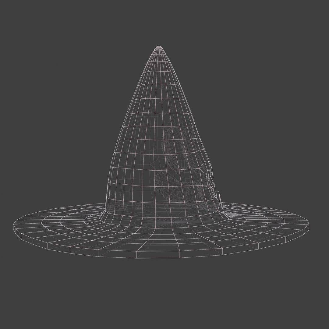 3D Wizard Magic Hat Low Polly Game Ready - TurboSquid 1818816