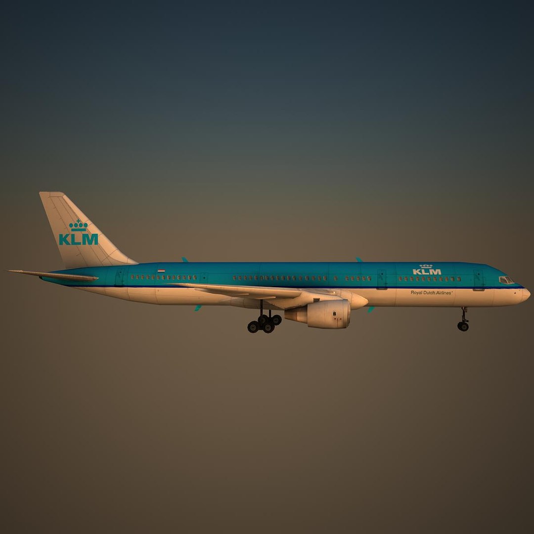 3d Boeing 757-200 Klm