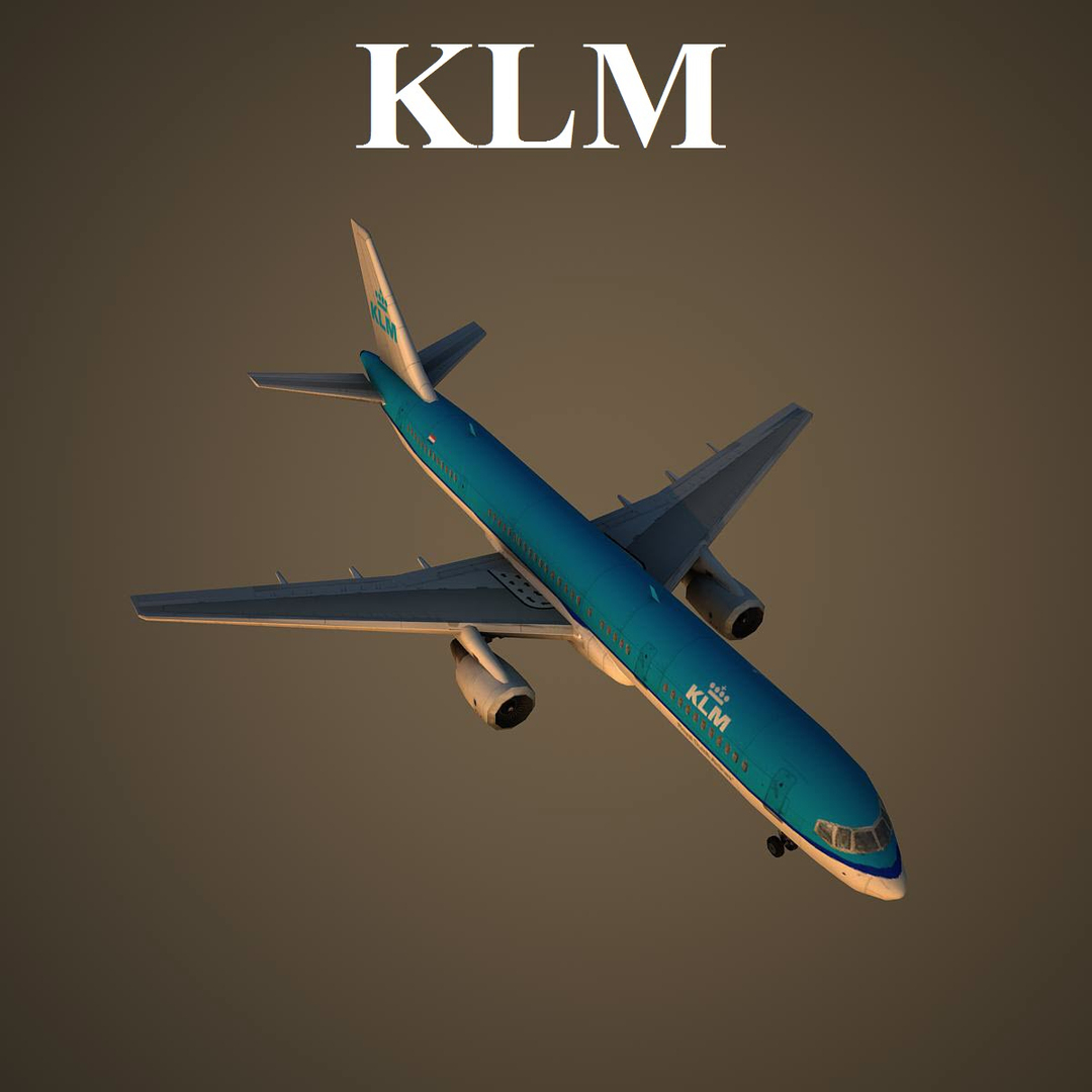 3d Boeing 757-200 Klm