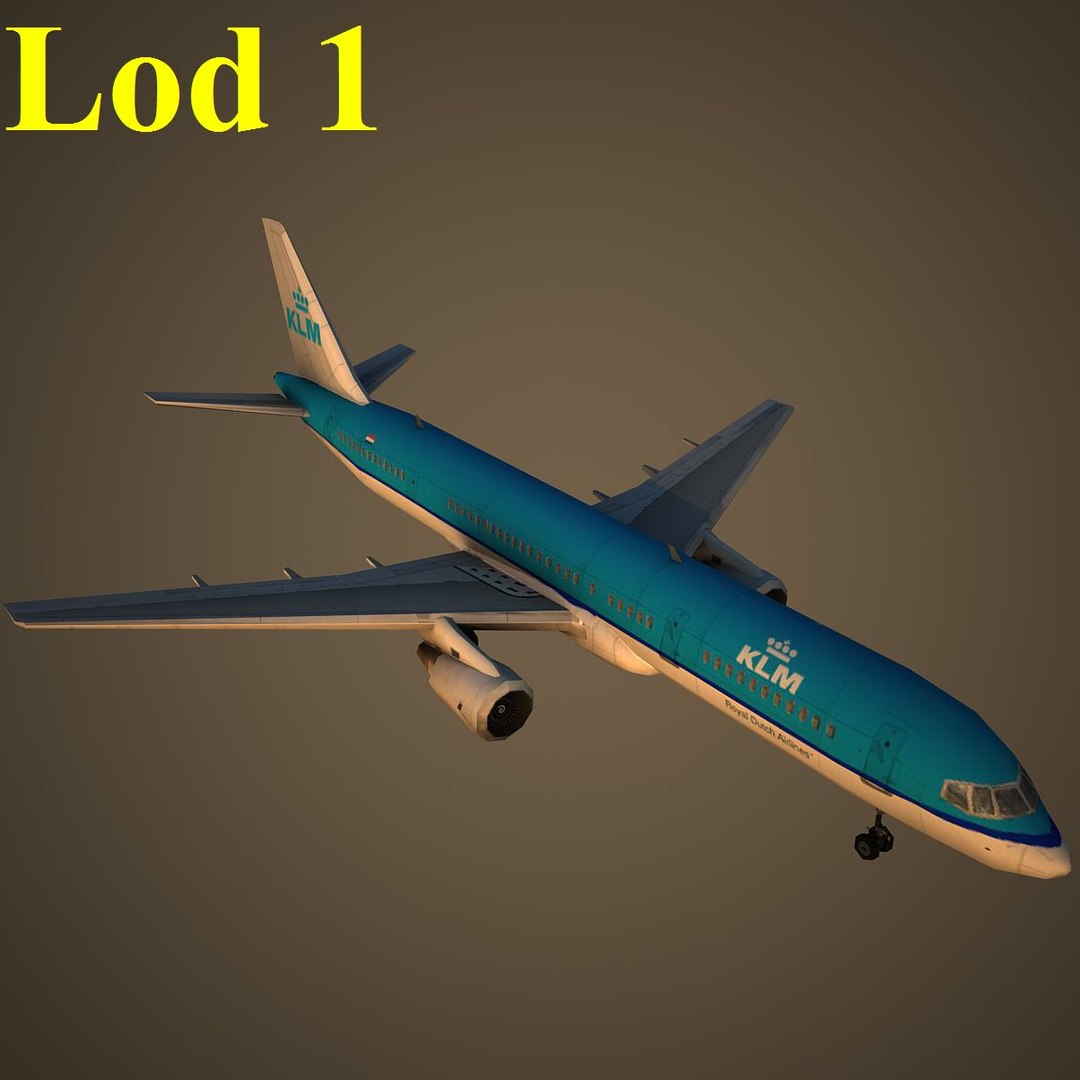 3d Boeing 757-200 Klm