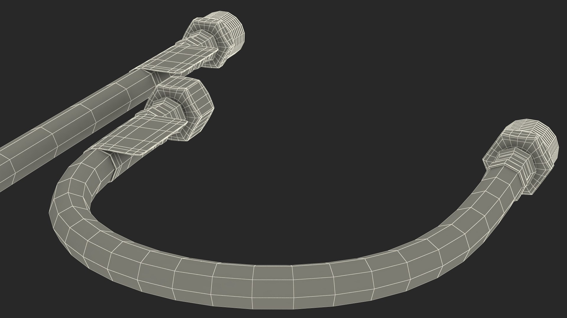 3D Model Toilet Connector Hose Set 30cm Colored - TurboSquid 2031852