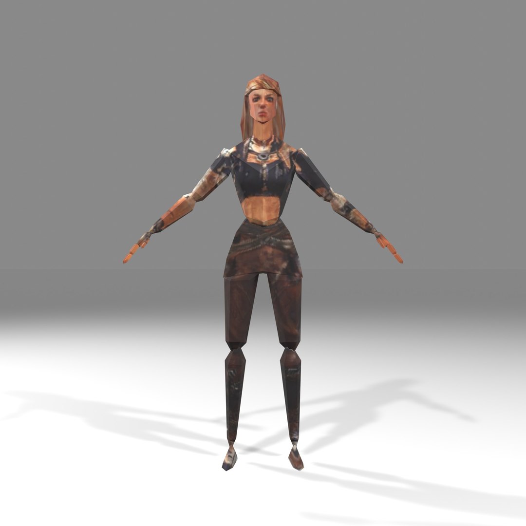 3D PS-Style Sci-fi Female Character 3D Model model - TurboSquid 2048648