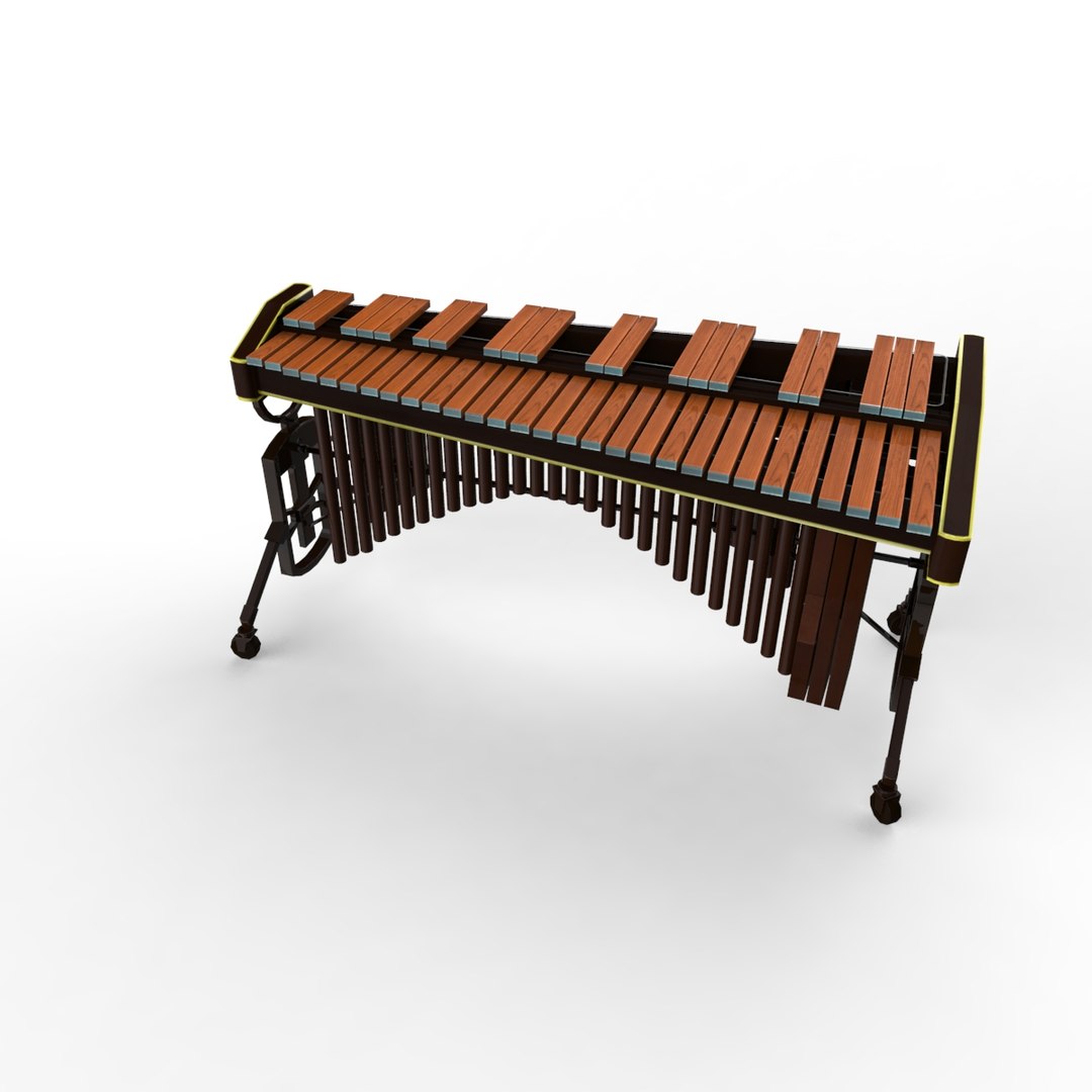 Xylophone Chinese Musical 3d Obj