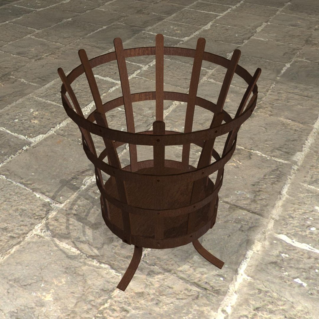3d Medieval Brazier Model