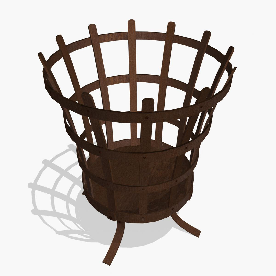 3d Medieval Brazier Model