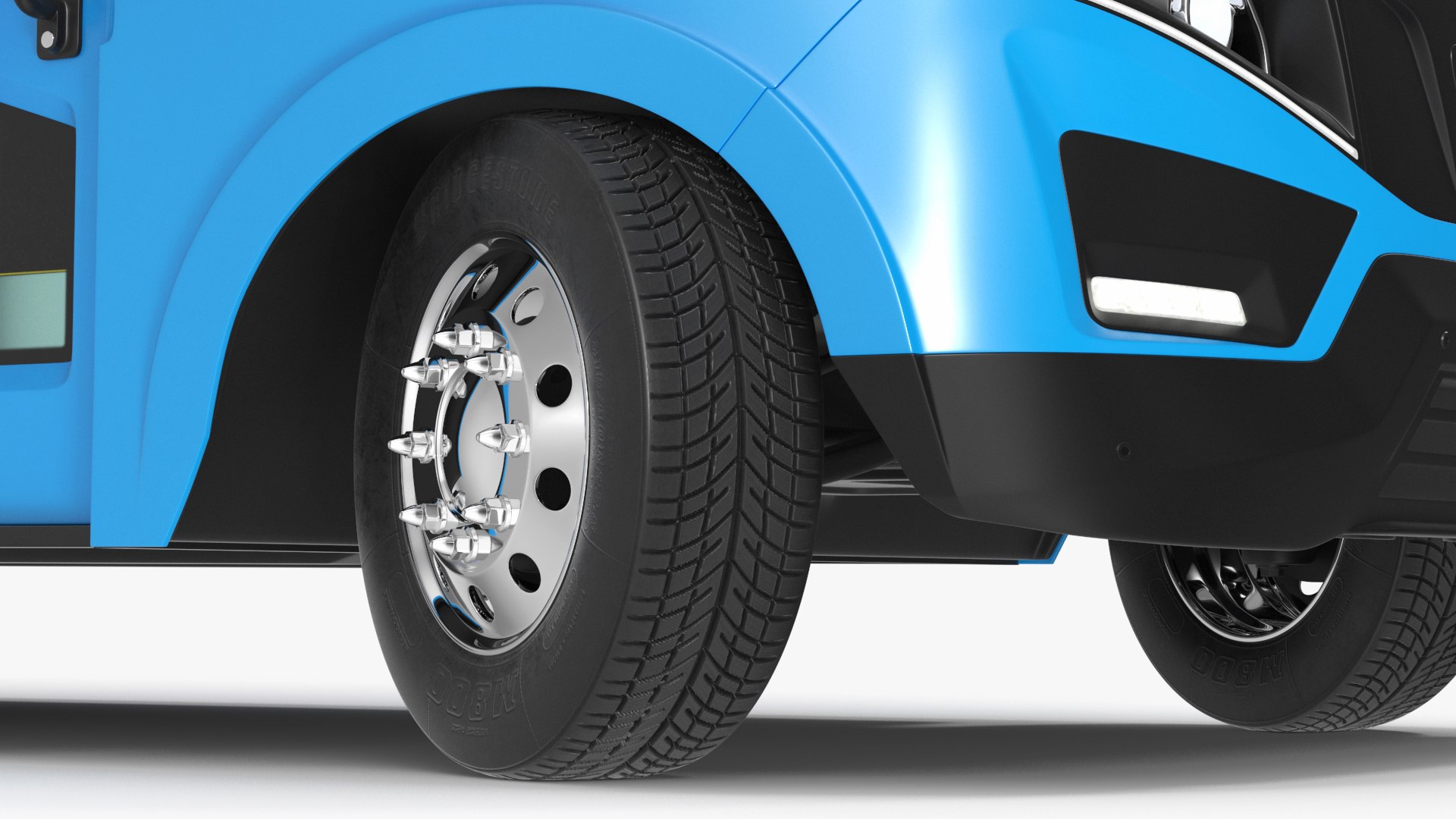 Blue Arc Electric Delivery Van Rigged For Cinema 4D 3D - TurboSquid 2077096