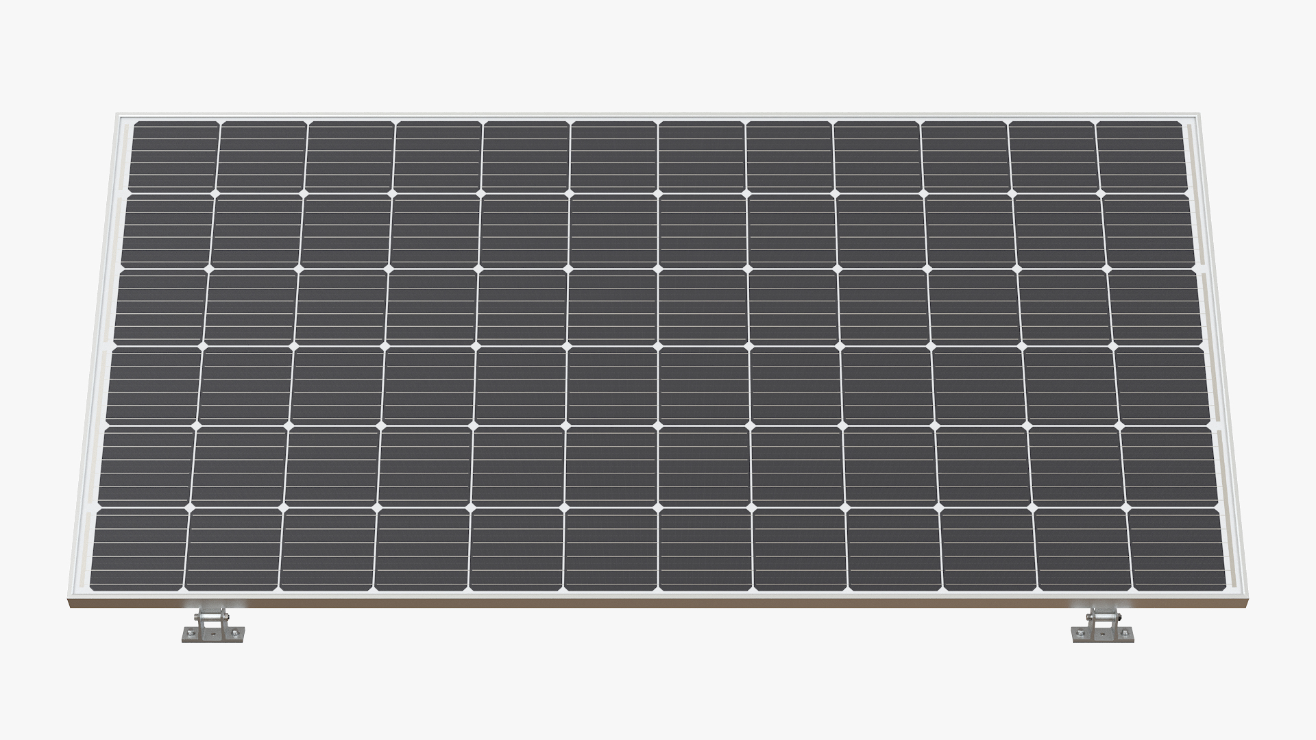 3D Full Cell Solar Panel Tilted With Wiring Model - TurboSquid 2215522