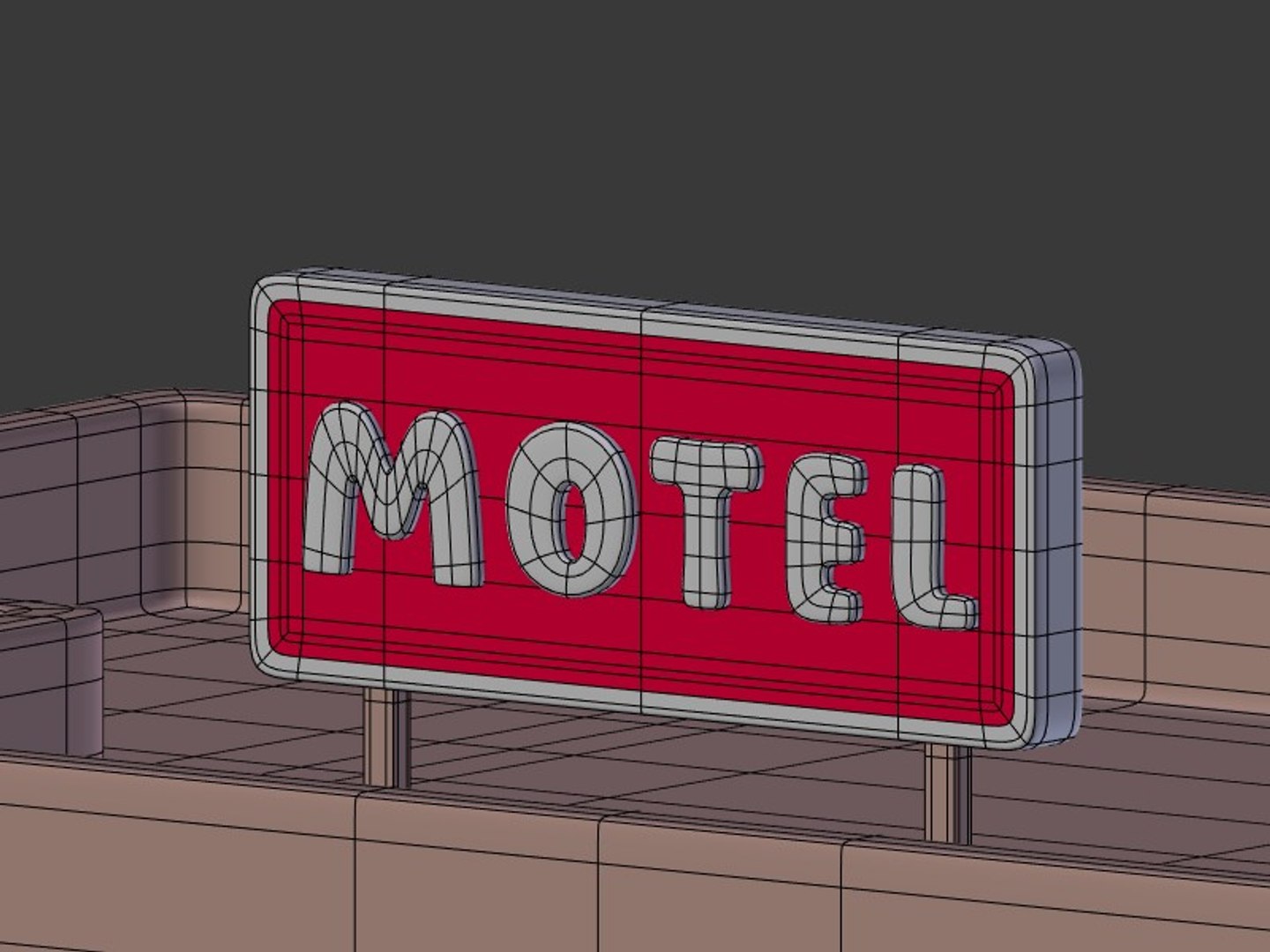 Cartoon motel 3D model - TurboSquid 1417545