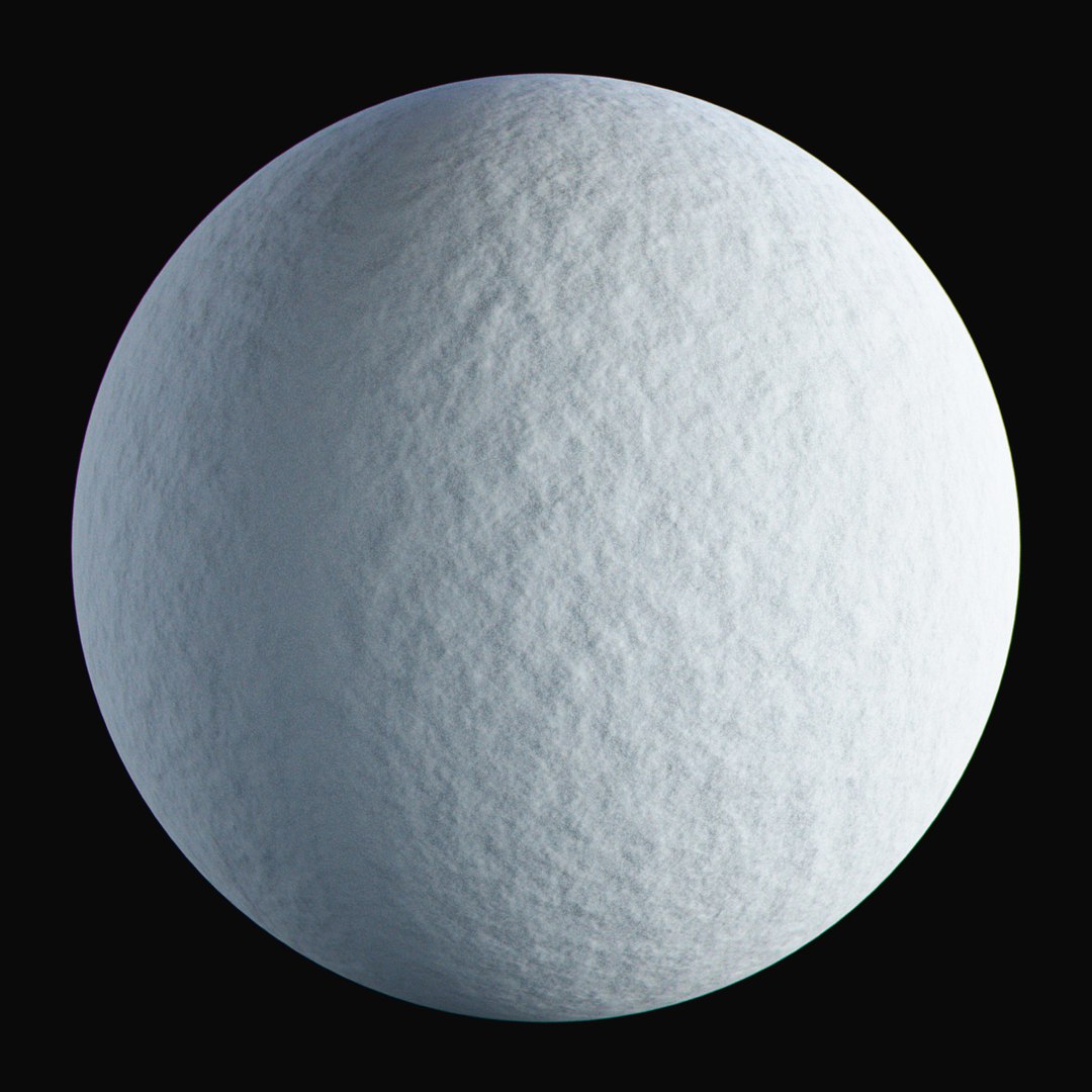 3D Model Procedural Snow Shader V01 Distribution Of Snow Through Layers ...