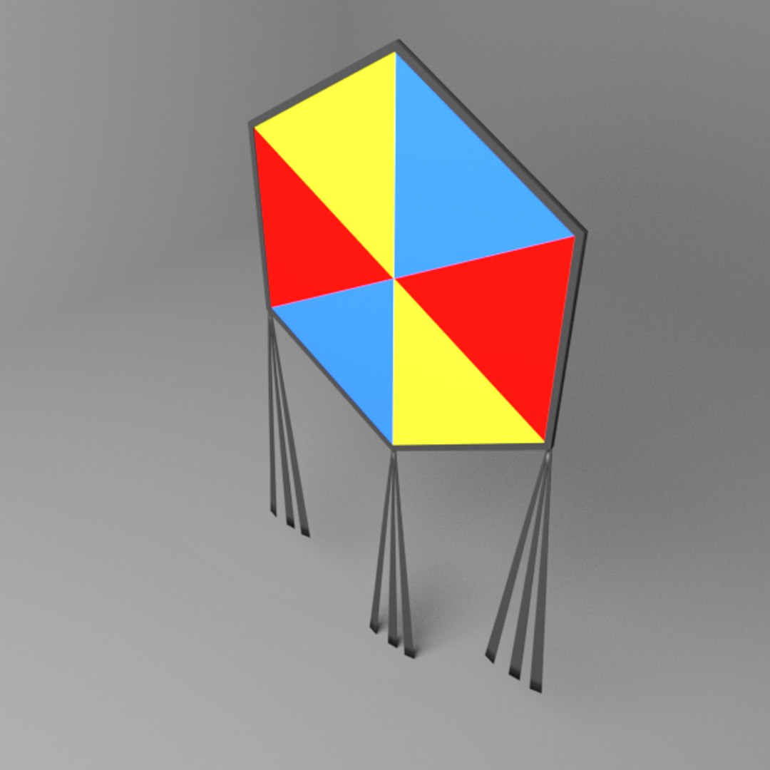 Hexagonal Kite 3D - TurboSquid 1579421
