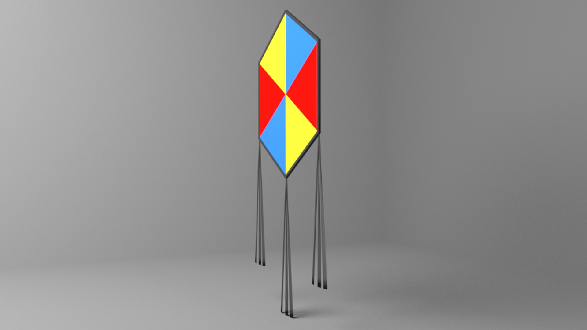 Hexagonal Kite 3D - TurboSquid 1579421