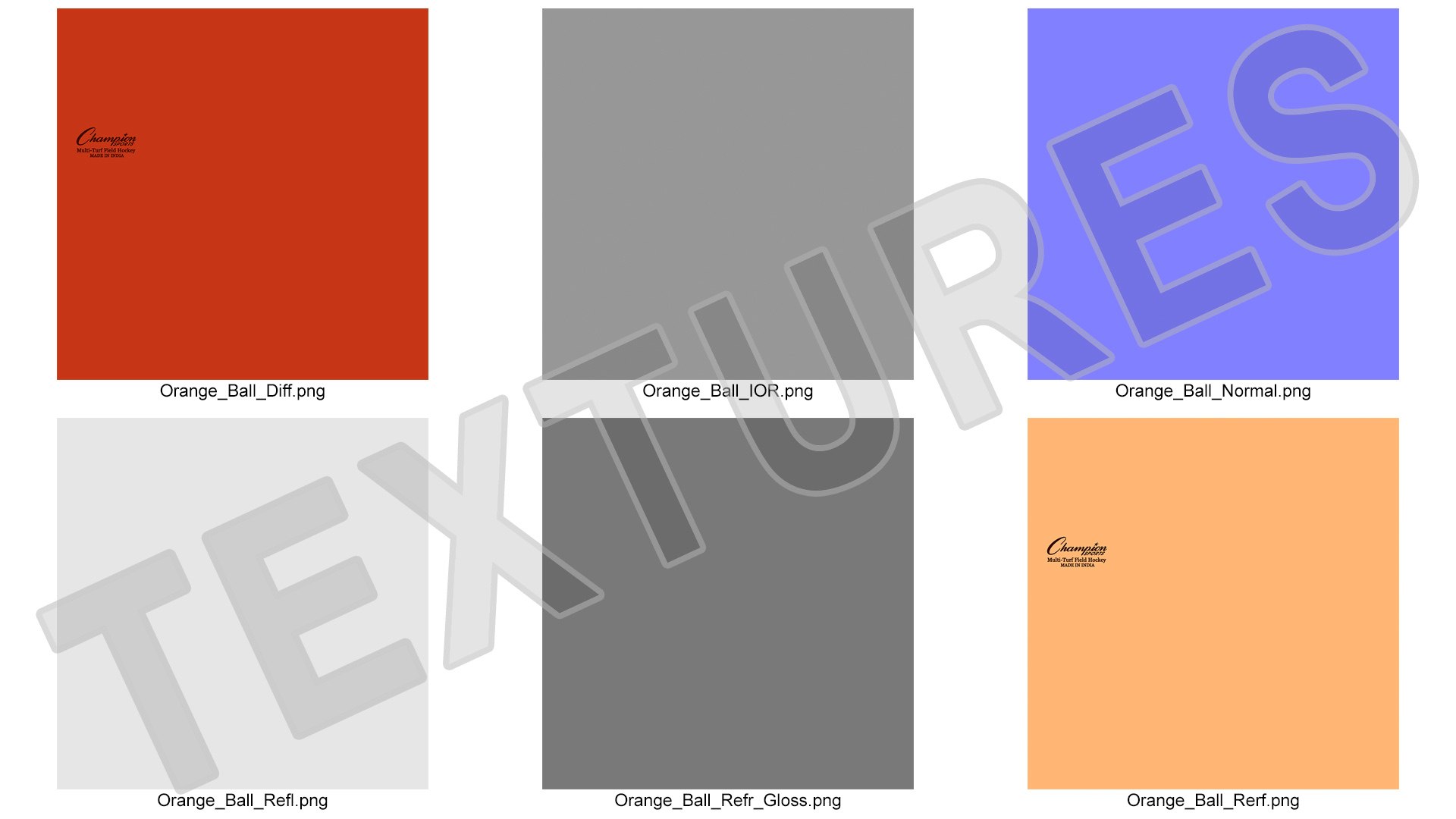 3D model Champion Sports Field Hockey Practice Ball - TurboSquid 1778814