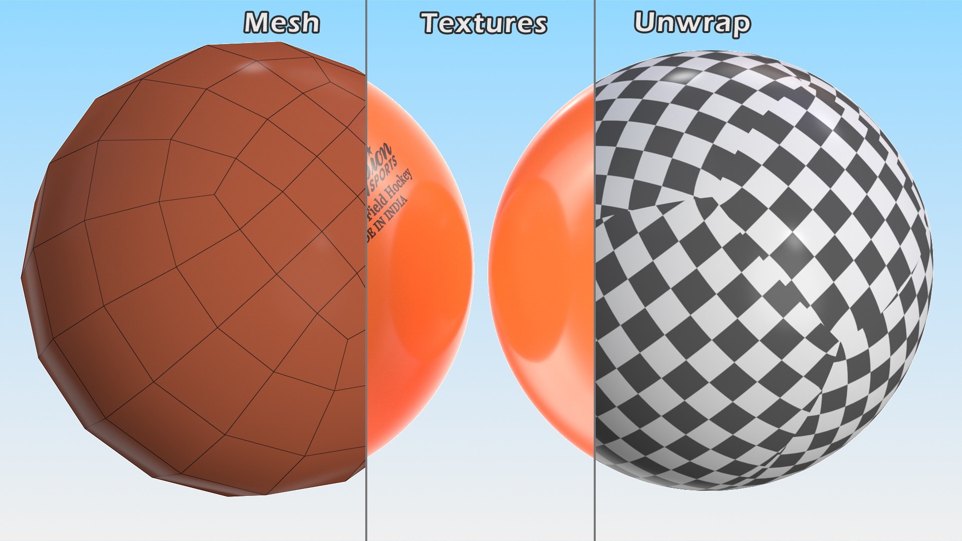 3D model Champion Sports Field Hockey Practice Ball - TurboSquid 1778814