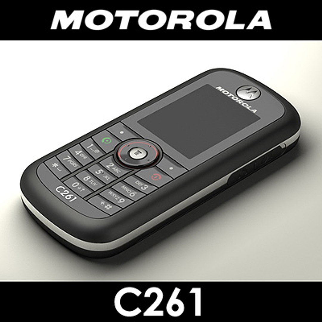 Motorola C261 Cell Phone 3d Max