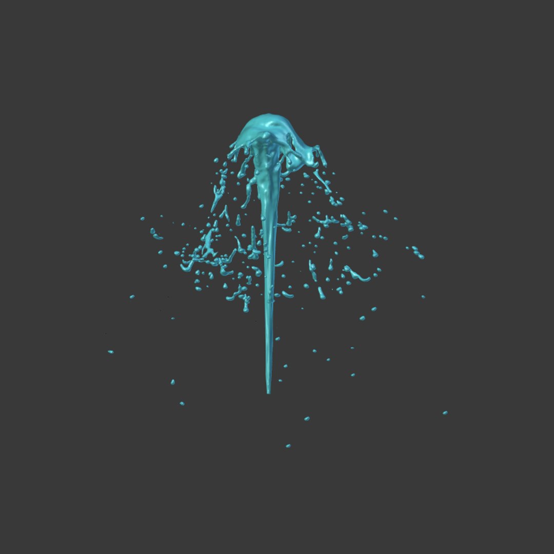 3d Water Splash Model