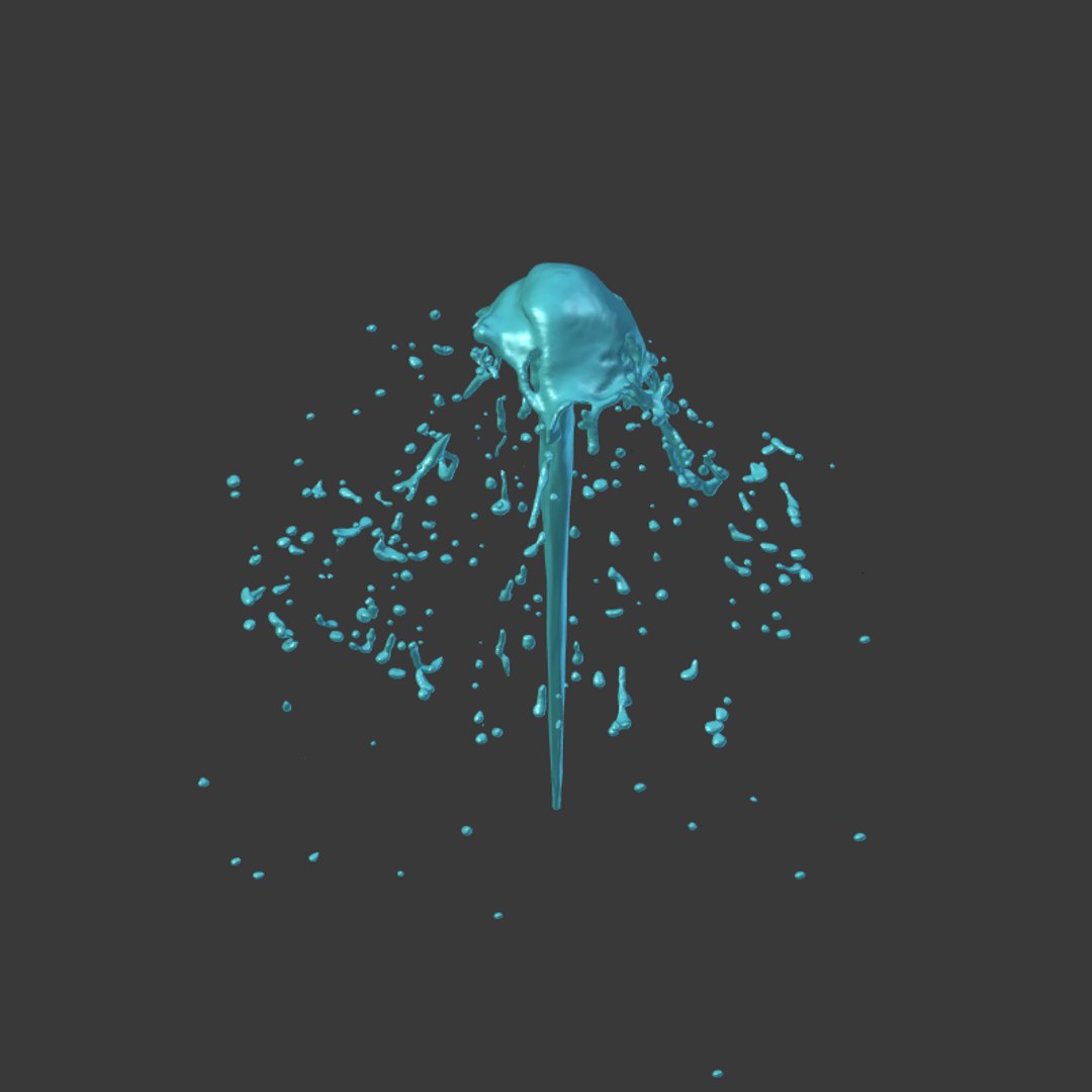 3d Water Splash Model