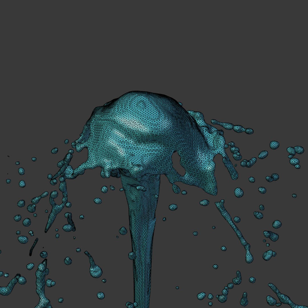 3d Water Splash Model