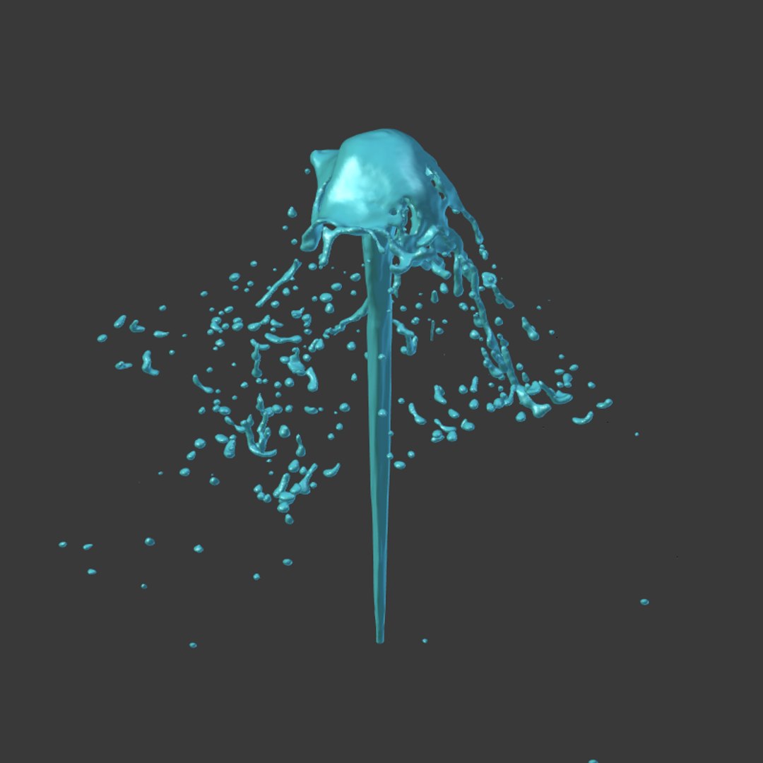 3d Water Splash Model