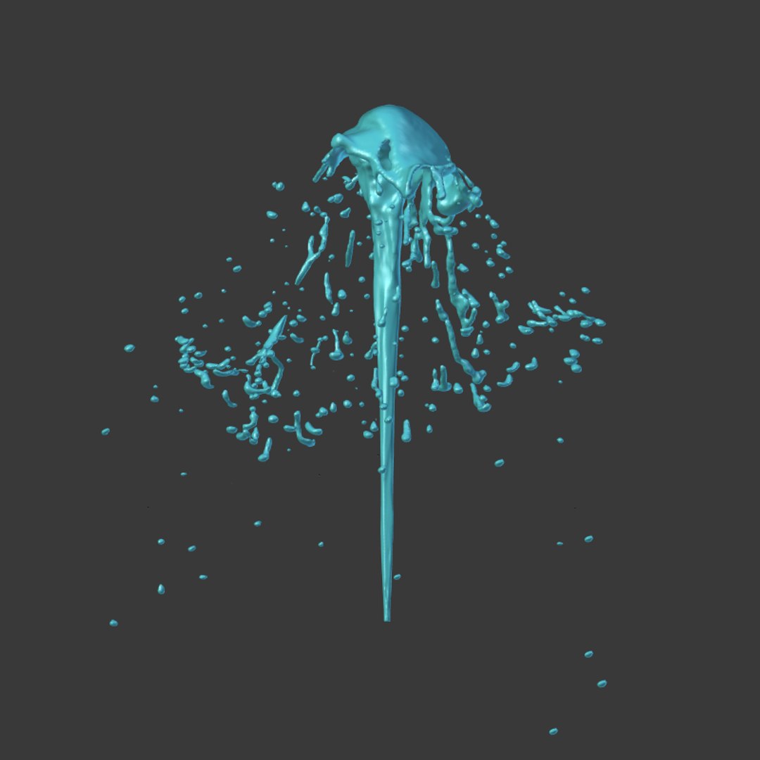 3d Water Splash Model