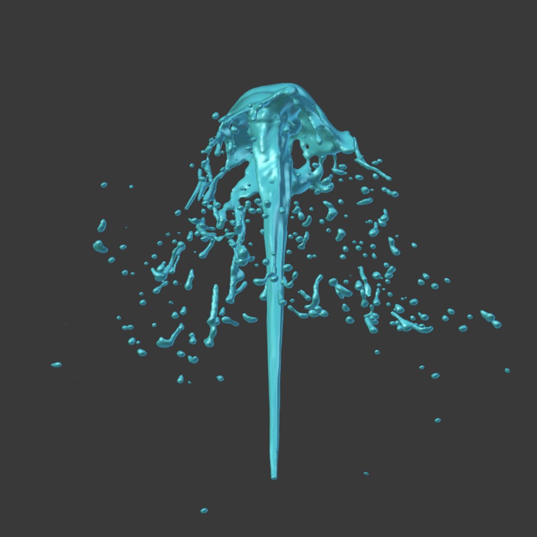 3d Water Splash Model