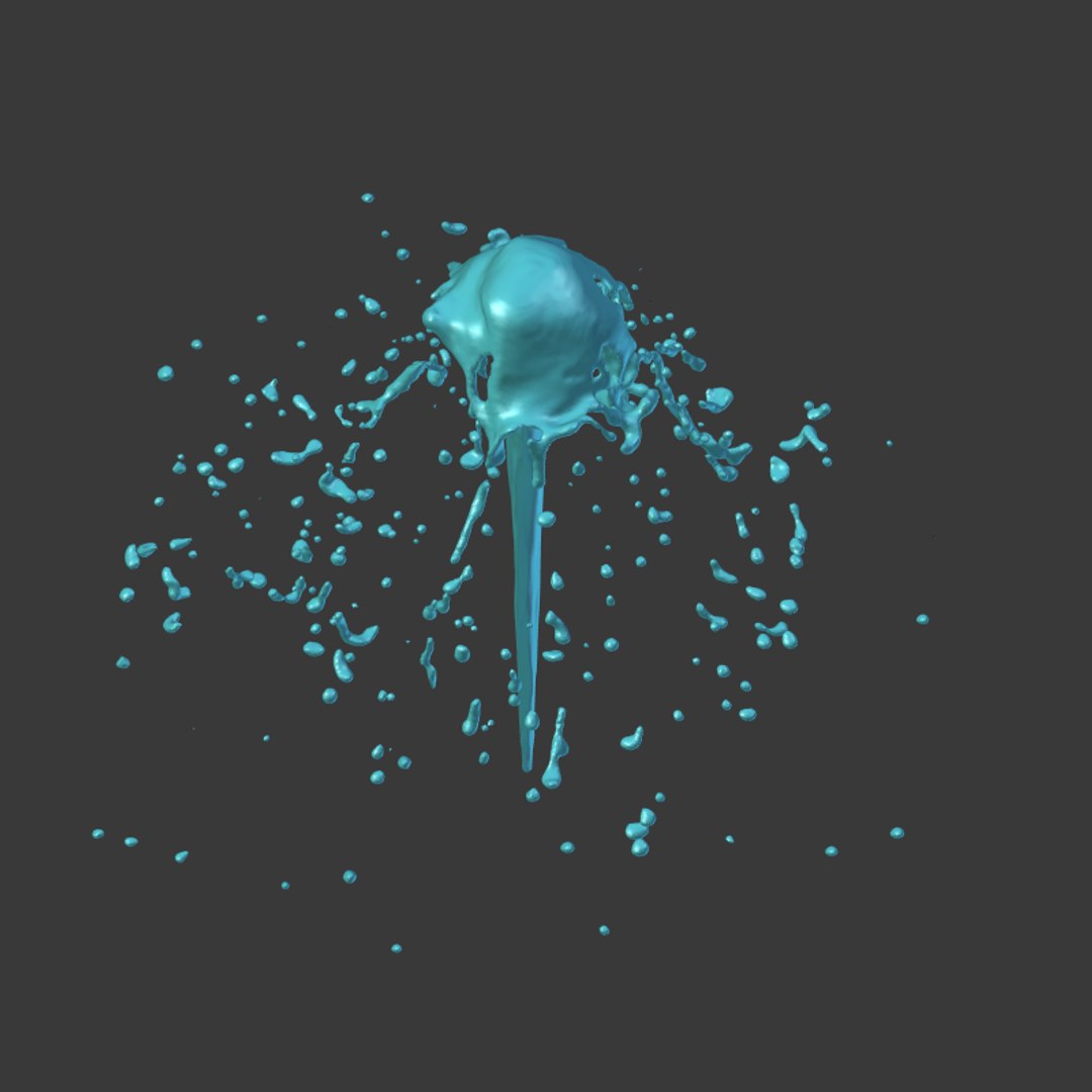 3d Water Splash Model