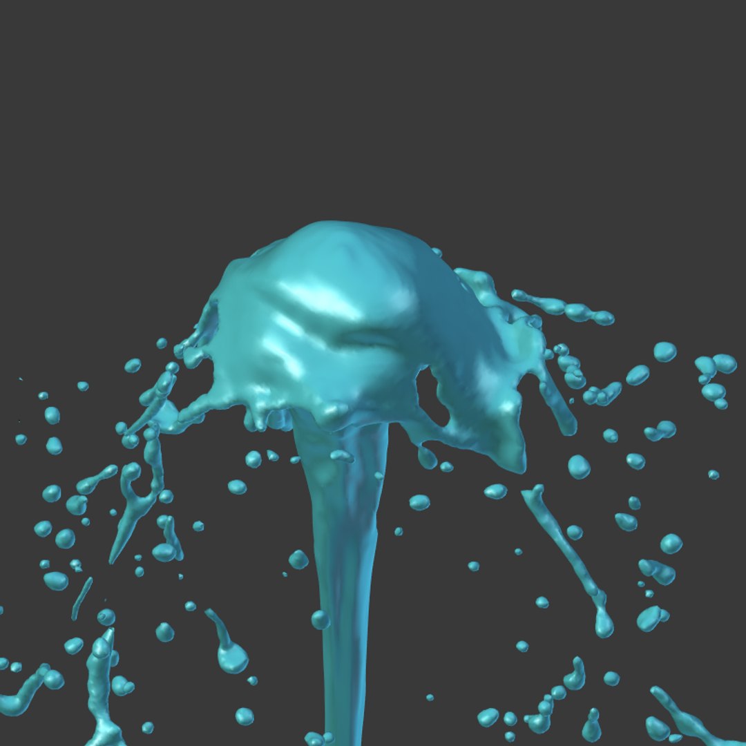 3d Water Splash Model