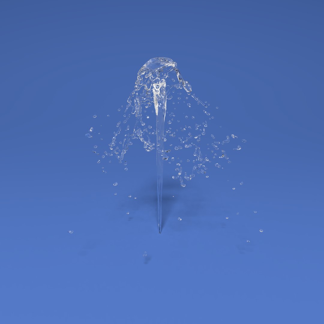 3d Water Splash Model