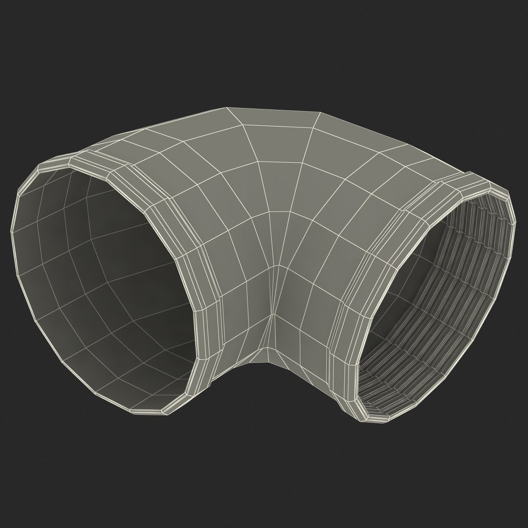 3d Iron Pipe Elbow 2