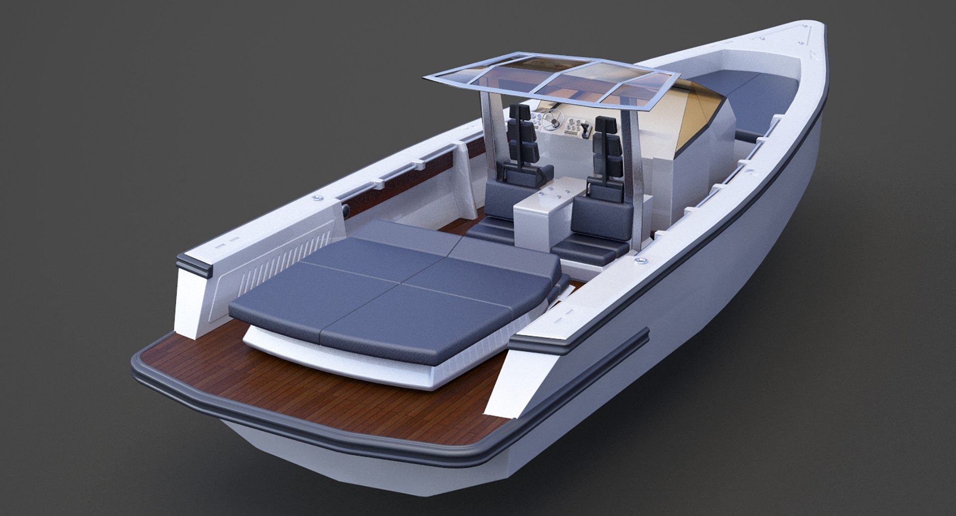 Motor Boat 04 3D Model - TurboSquid 2162208