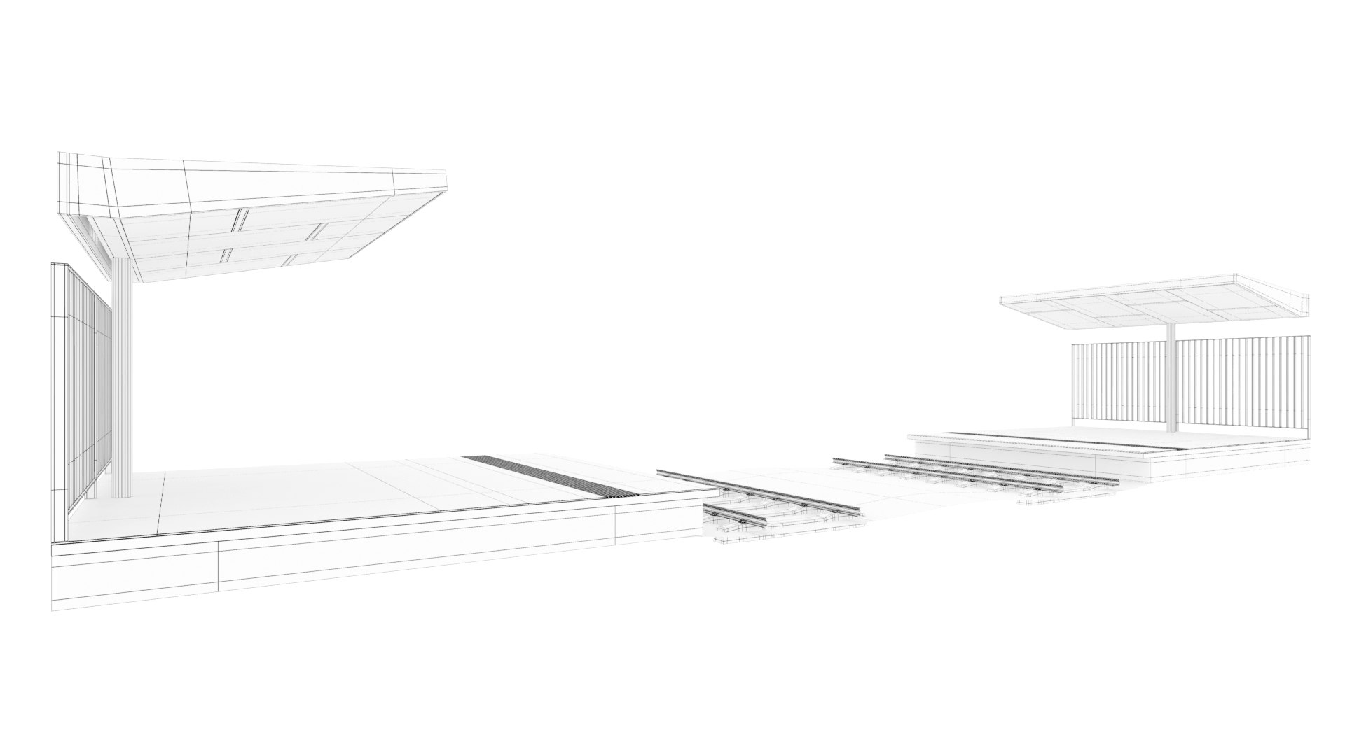 3D Train Platform Module 03 - TurboSquid 2297240