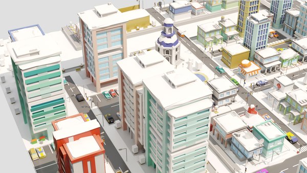 Tile pack city 3d snow 3D - TurboSquid 1827970