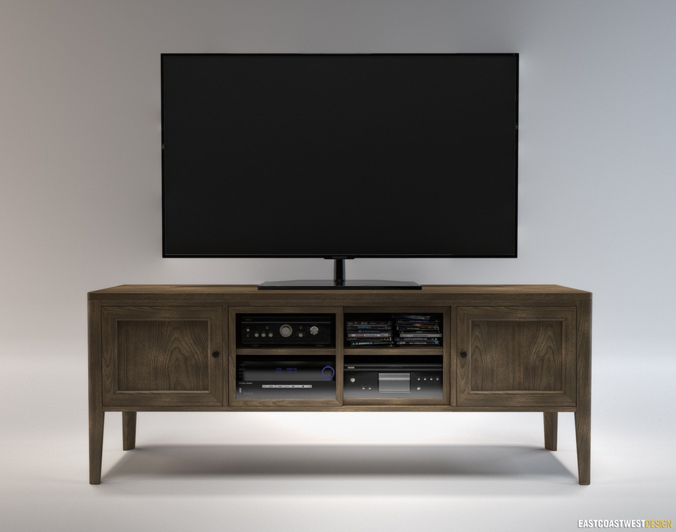 maya danish modern entertainment center