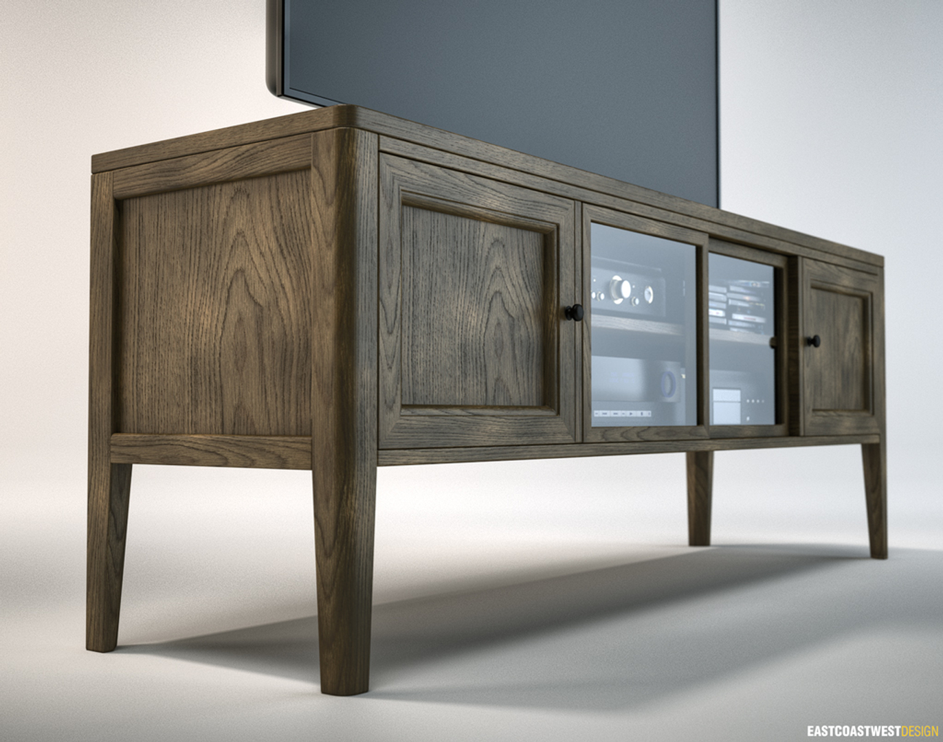 maya danish modern entertainment center