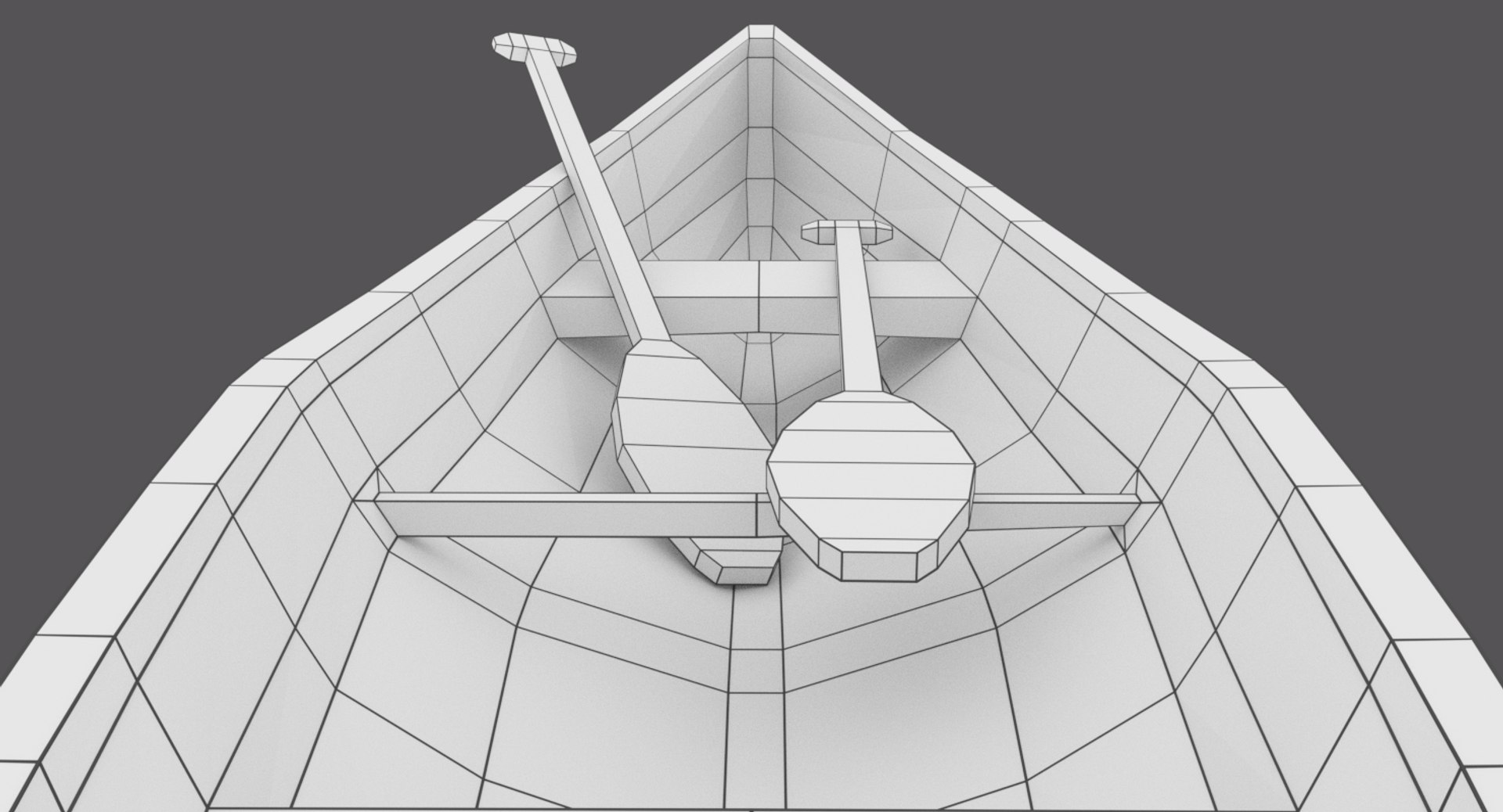 Cartoon Canoe Model - TurboSquid 1320751