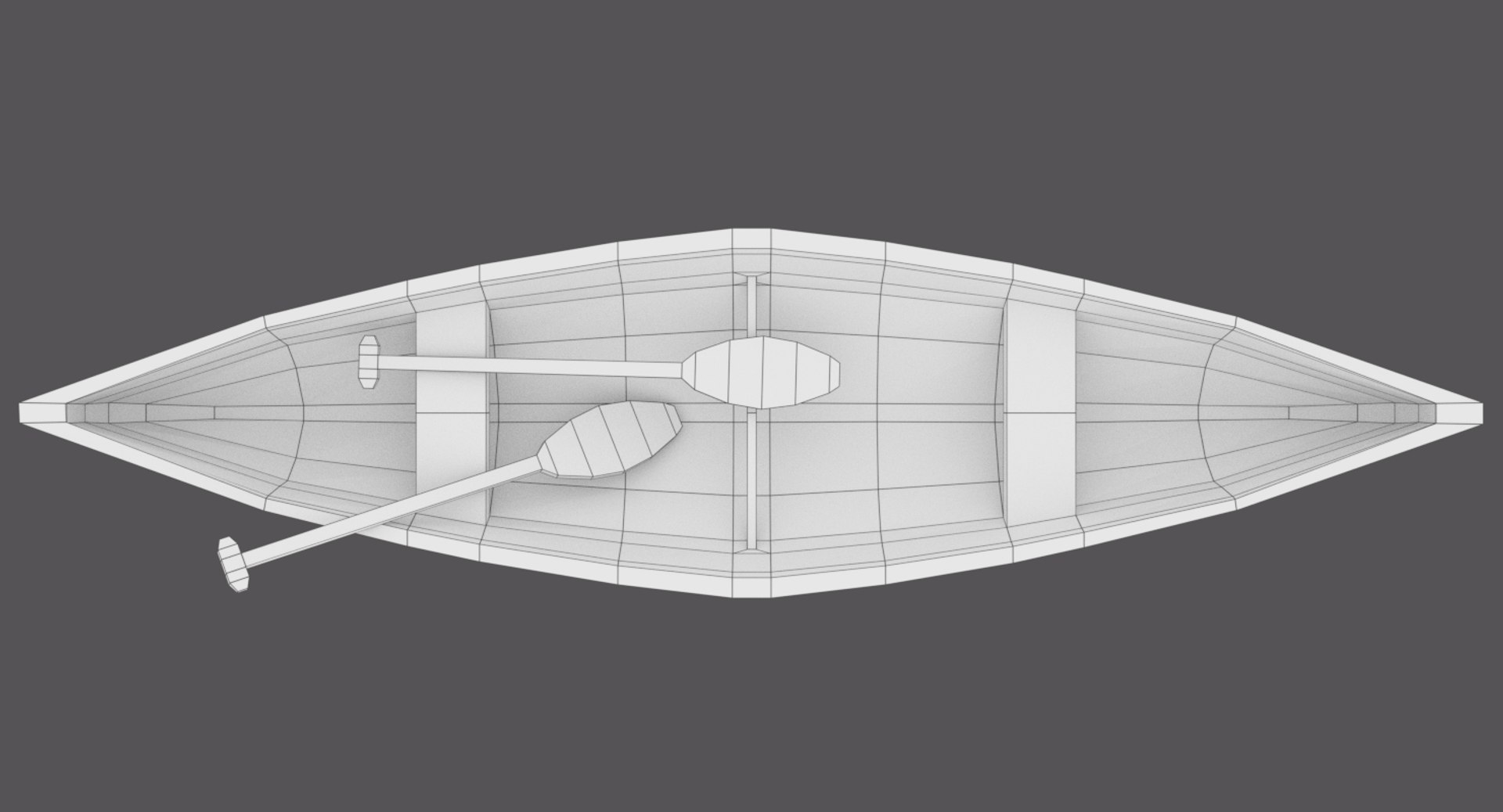 Cartoon Canoe Model - TurboSquid 1320751