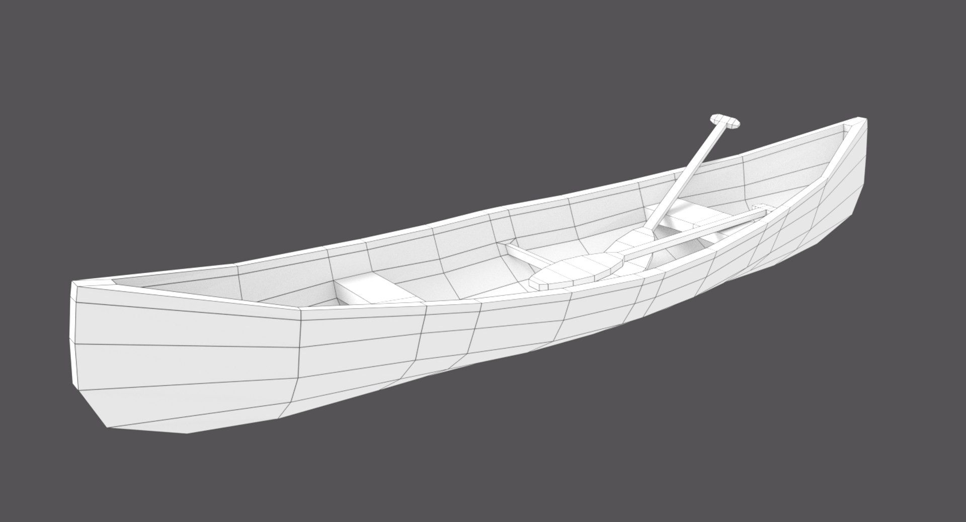 Cartoon Canoe Model - TurboSquid 1320751