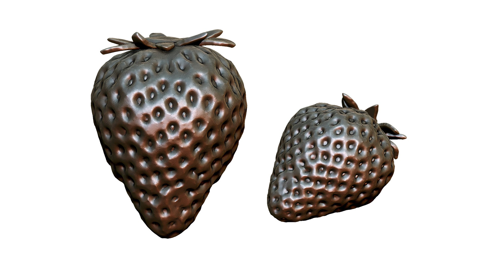 3D Strawberry Model - TurboSquid 2284336
