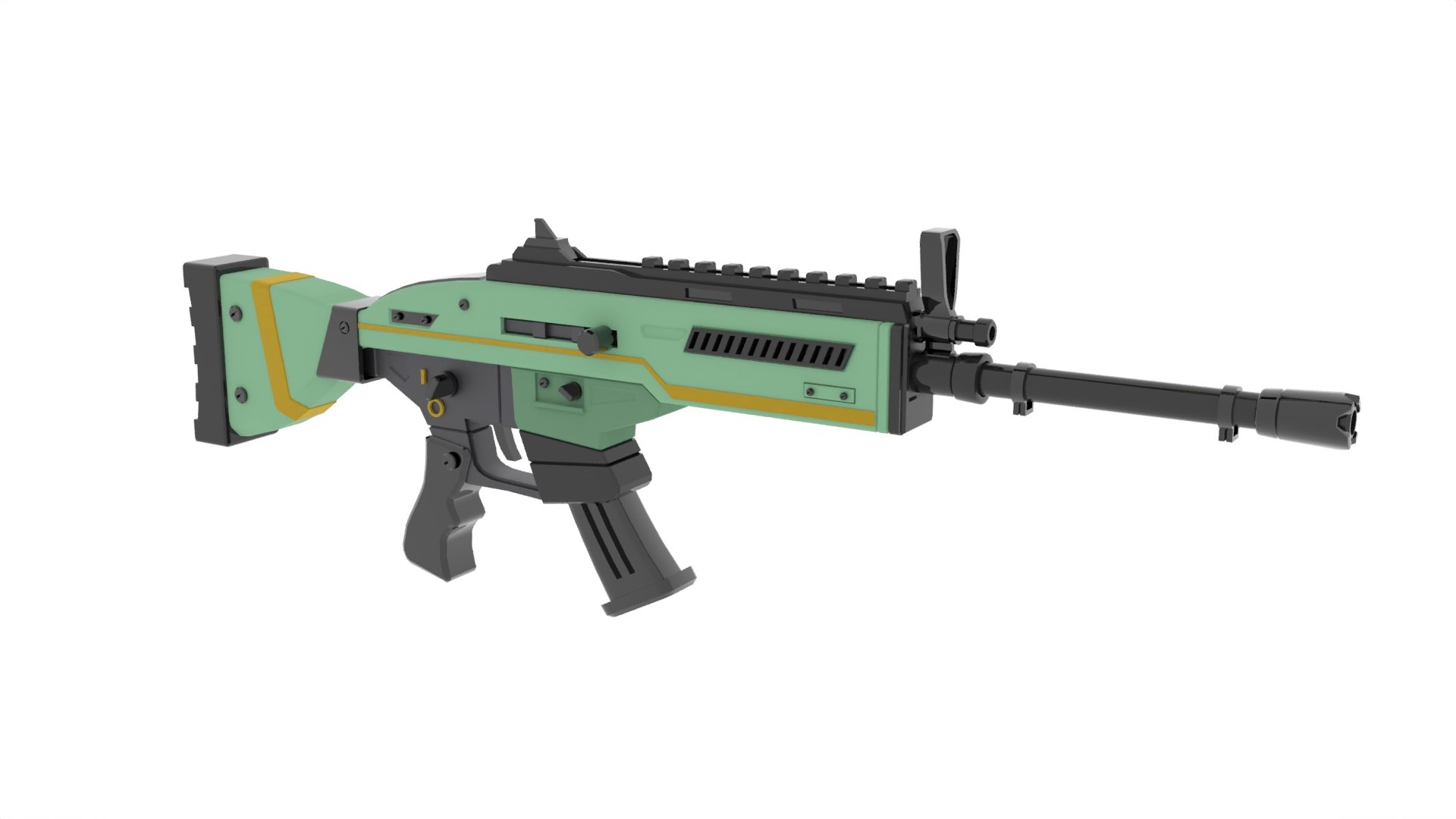 3D Model SMG 3 Gun Weapon - TurboSquid 2273571