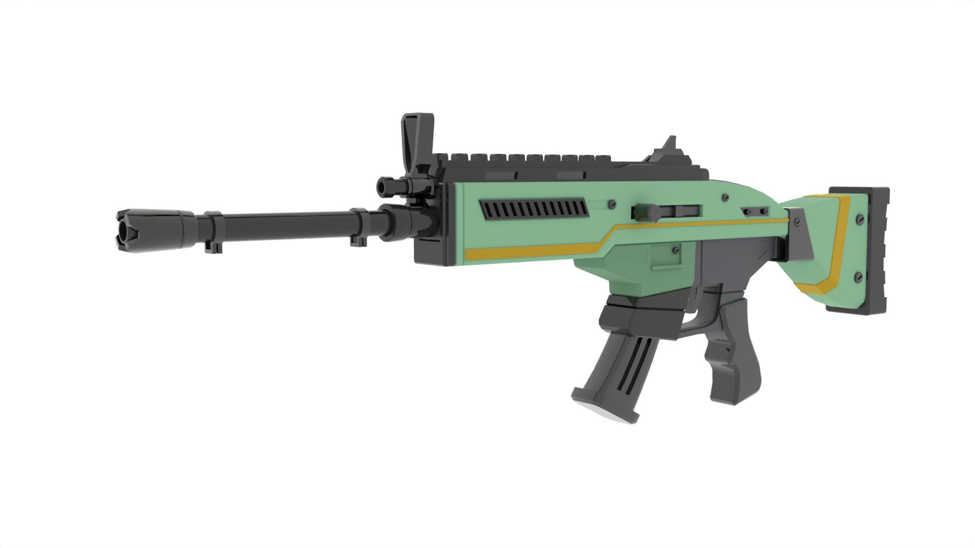 3D Model SMG 3 Gun Weapon - TurboSquid 2273571